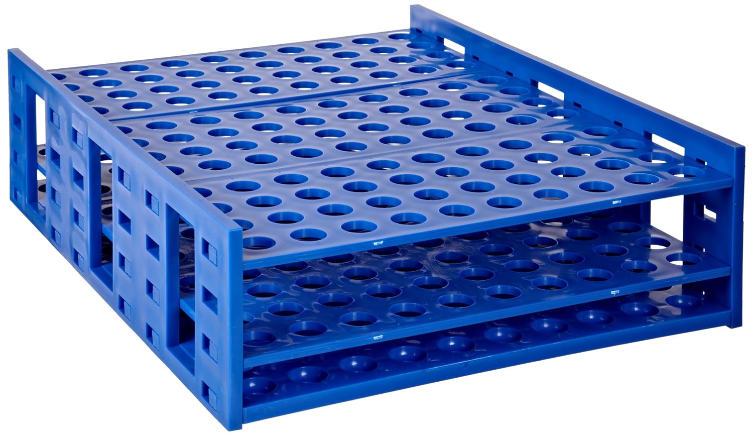 Heathrow Scientific Polypropylene Mega Tube Rack, 120 Wells, Holds 10 ...