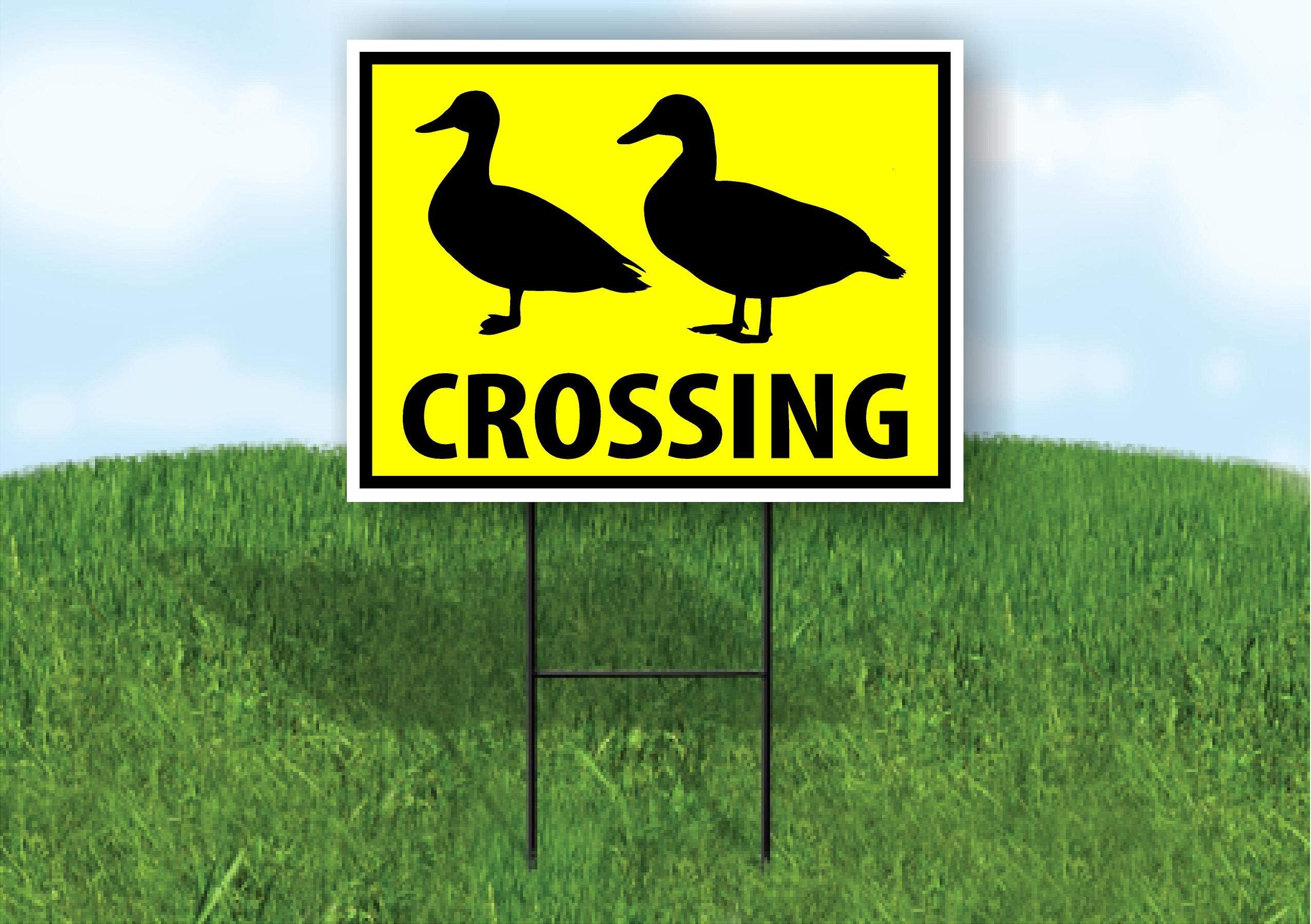 Amazon.com : YS2001 Duck Crossing Waterproof Coroplast Plastic Yard ...