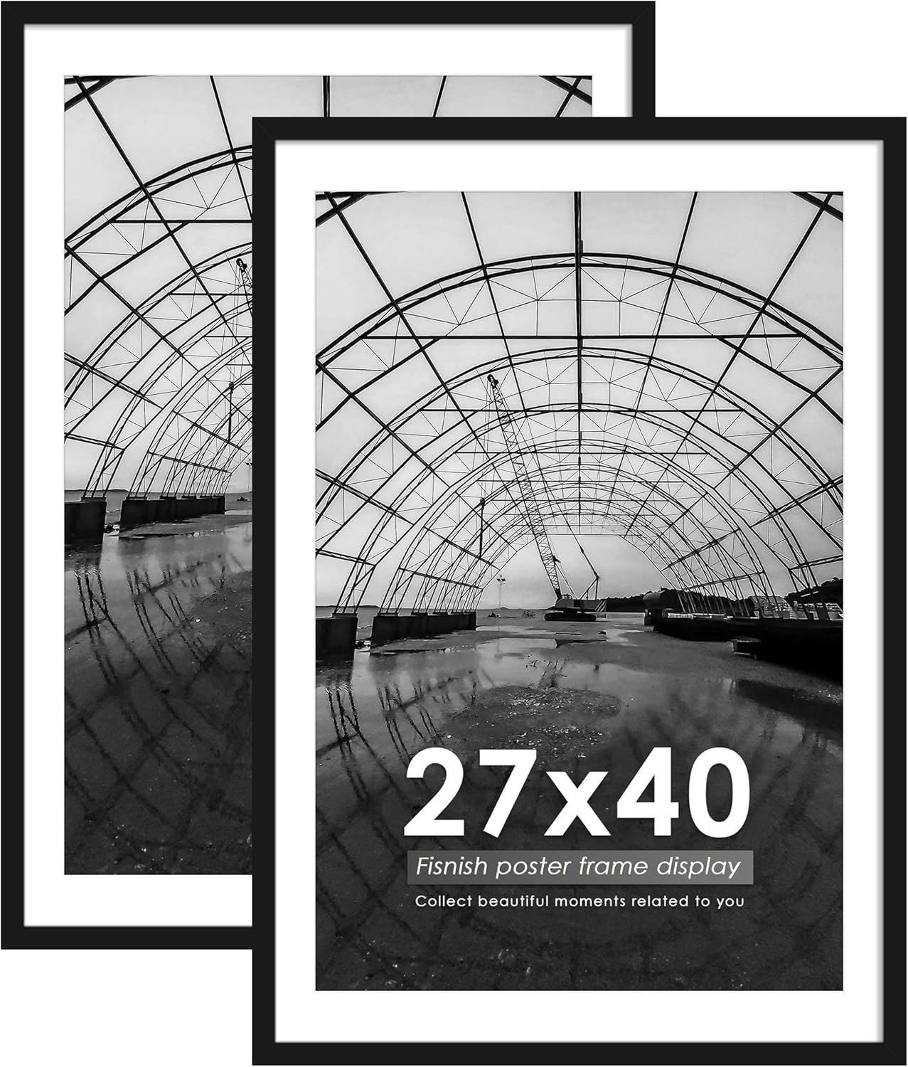 Amazon.com - Fisnish 27x40 Picture Frame Black 2 Pack, Display Pictures ...