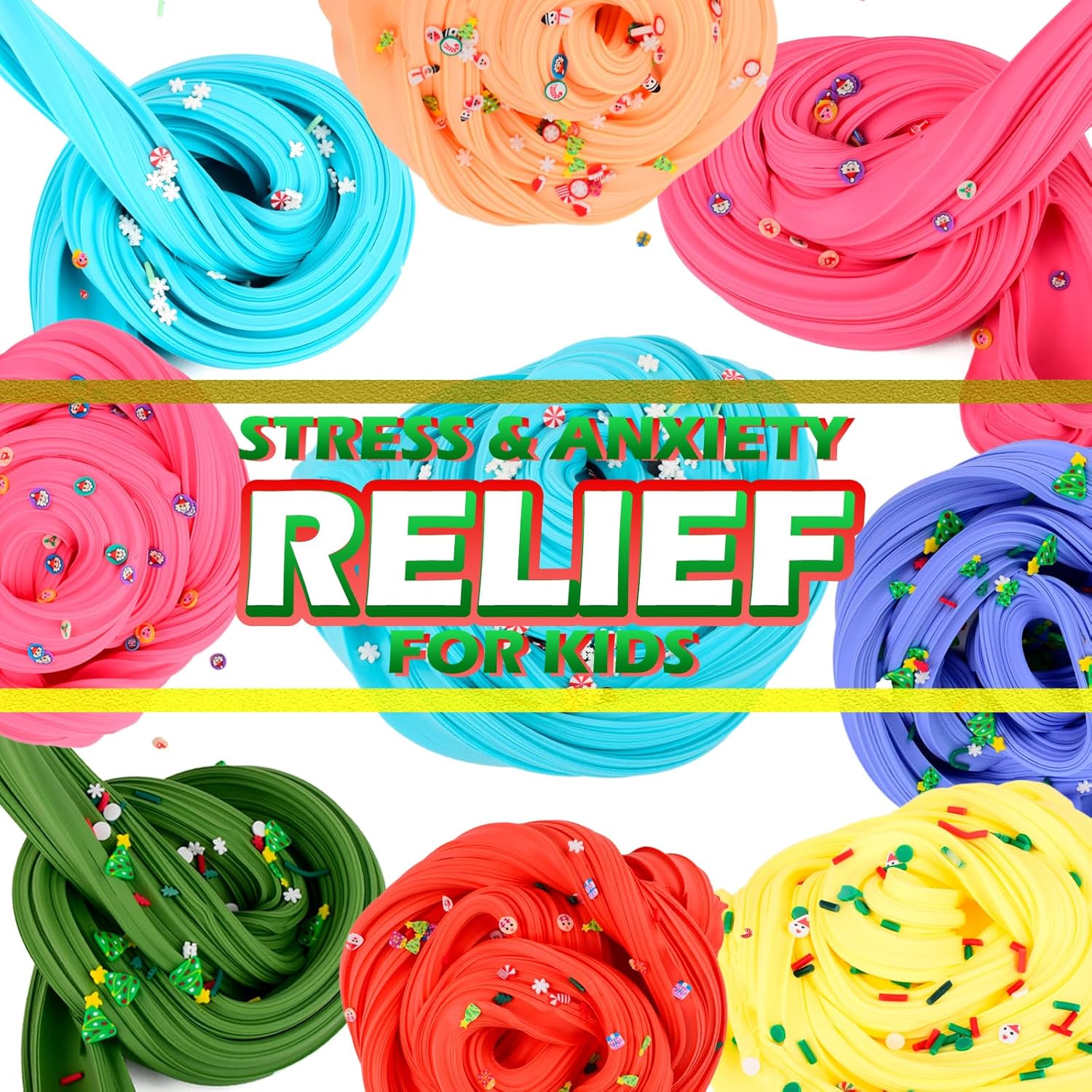 Butter Slime Kit 7 Pack with Add Ins and Cute Charms, Easter Mini Slime ...