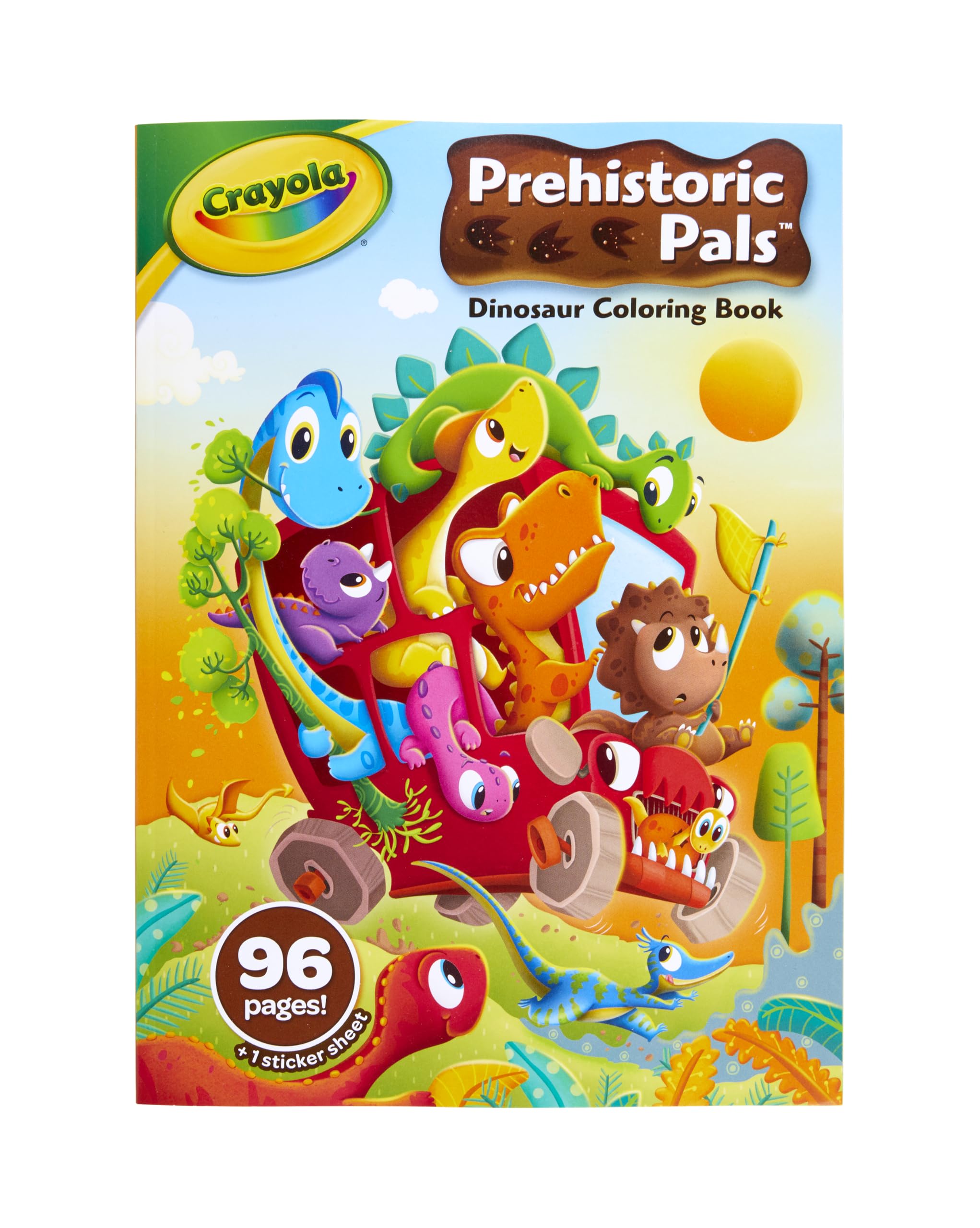 Amazon.com: Crayola Dinosaur Coloring Book, 96 Coloring Pages, Ages 3 ...