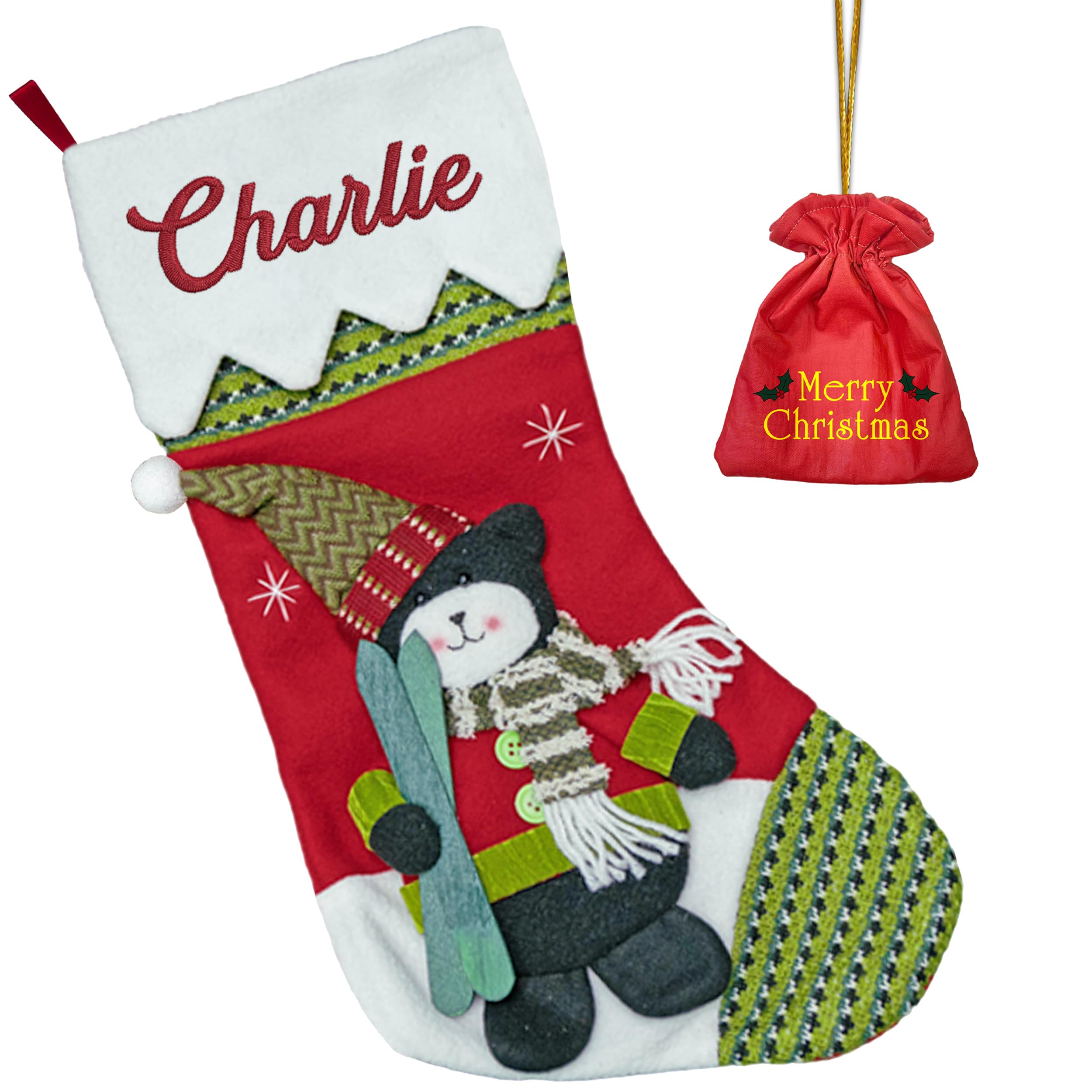 Amazon.com: NAZENTI Personalized Christmas Stockings with Names, Custom ...