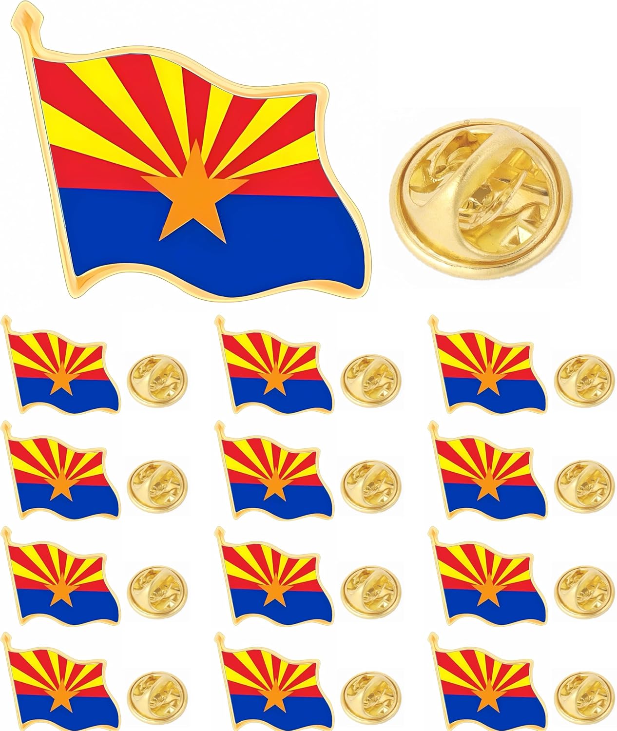 Amazon.com: Arizona Flag lapel pin Arizona state flag pins for Suit ...