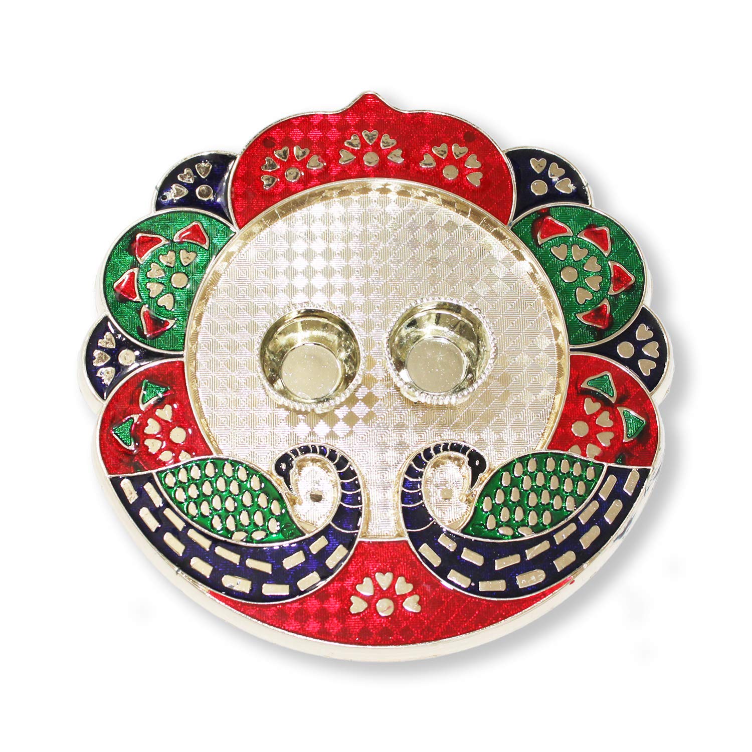 Buy UBS International Acrylic Traditional Pooja Thali | Pooja Thali ...