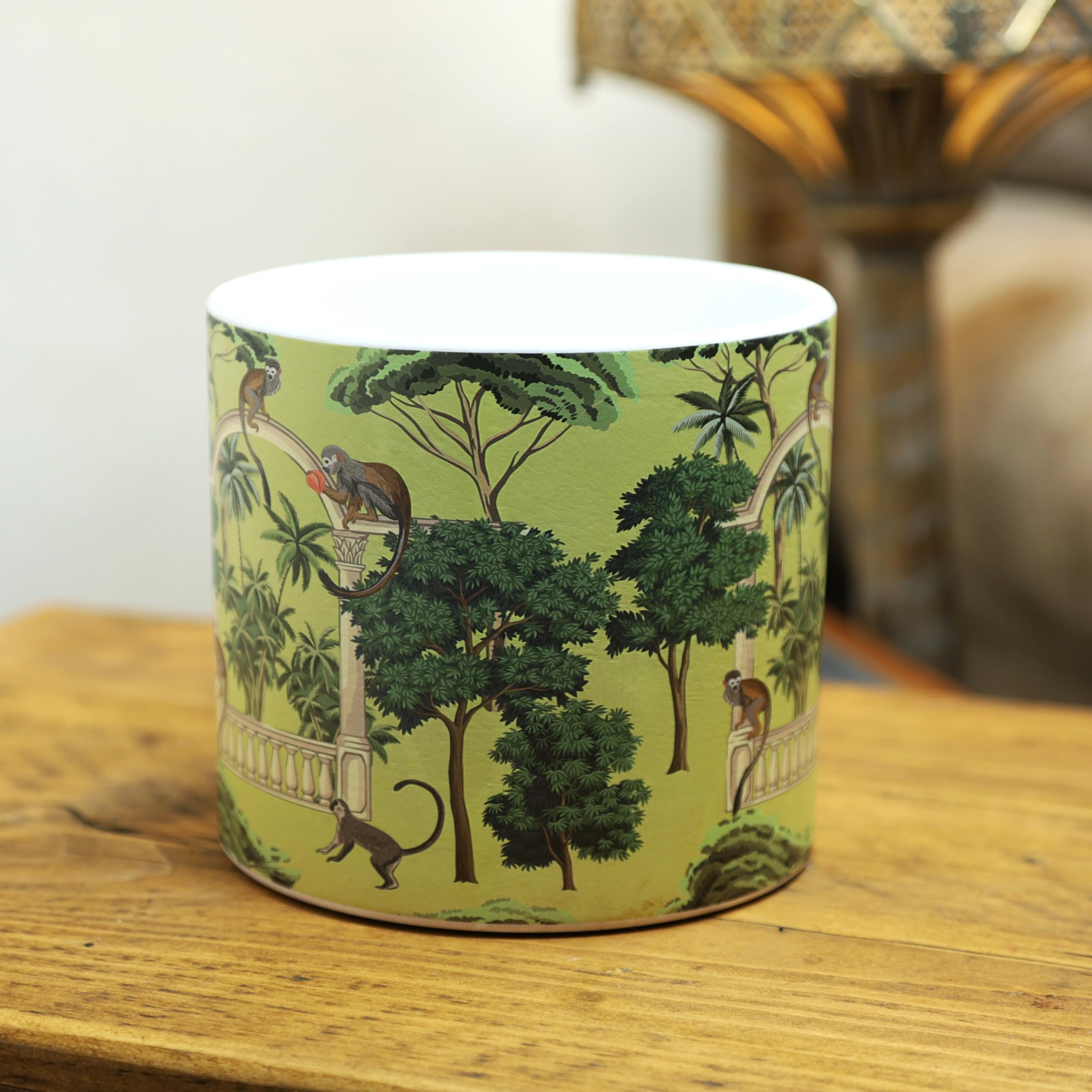 Fyne-Finds Monkey Animal Jungle Scene Ceramic Indoor Home Planter Pot ...