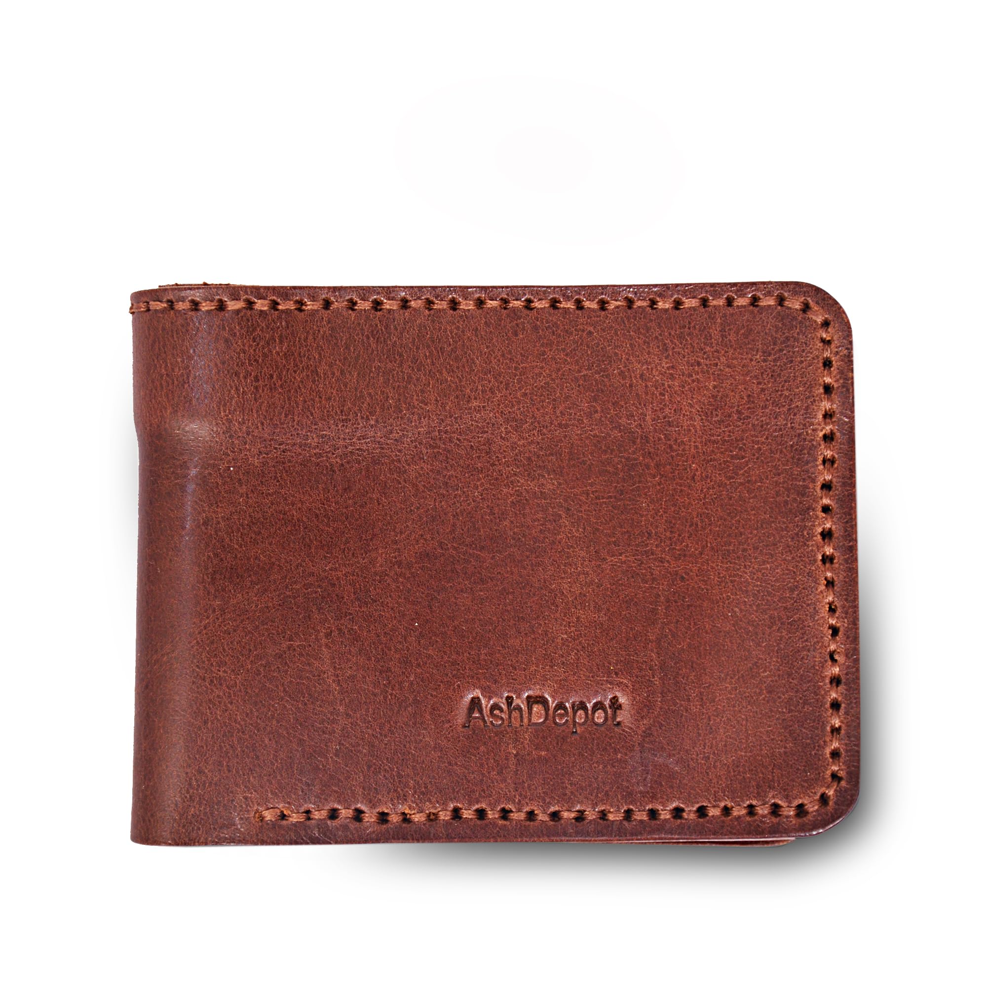 Amazon.com: AshDepot Men's Genuine Leather Wallet - Bifold Wallet For ...