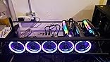Amazon.com: Kingwin Miner Rig Case W/6 or 8 GPU Mining Stackable Frame ...
