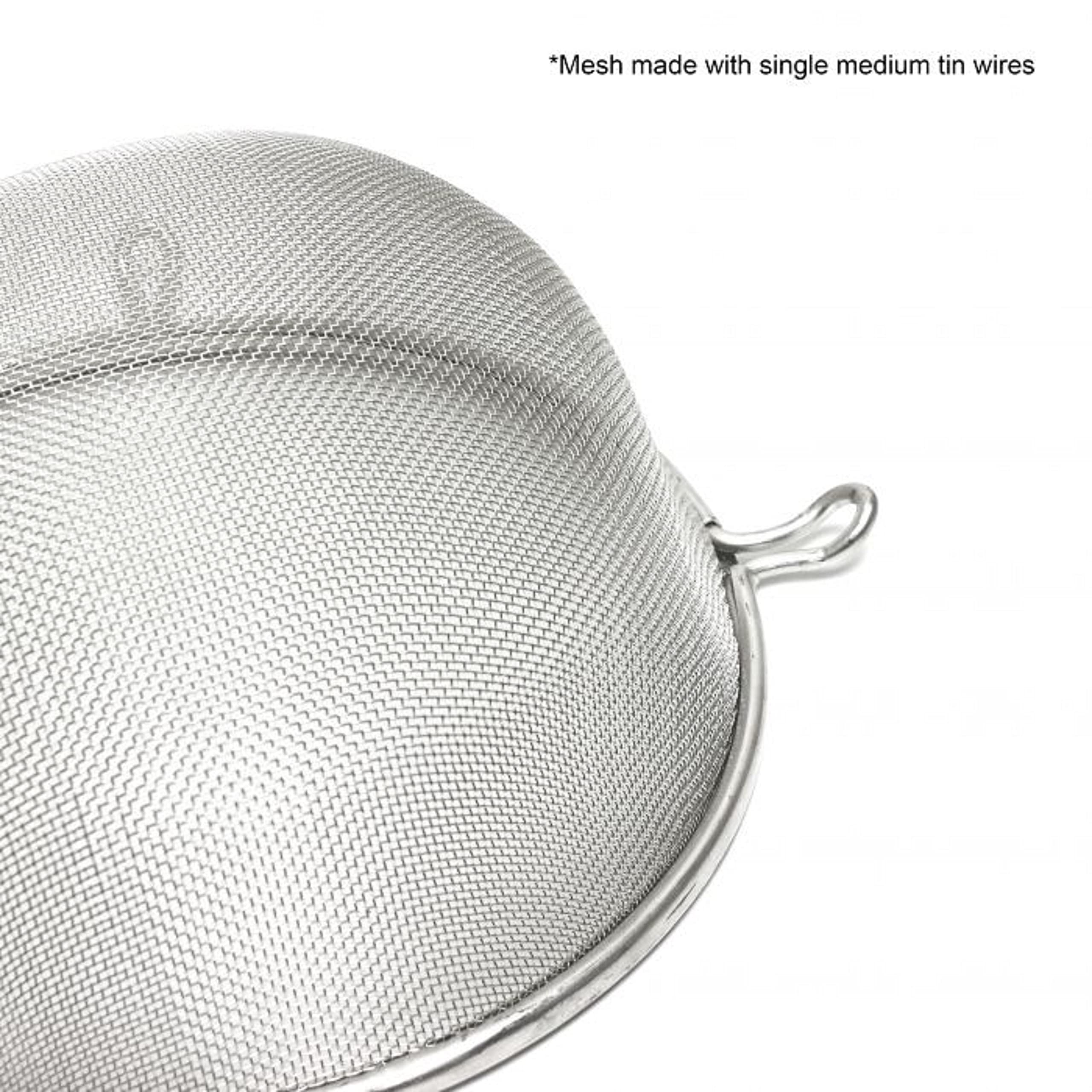 Snapklik.com : 6-Inch Single Medium Tin Mesh Strainer 6-3/4" Handle ...