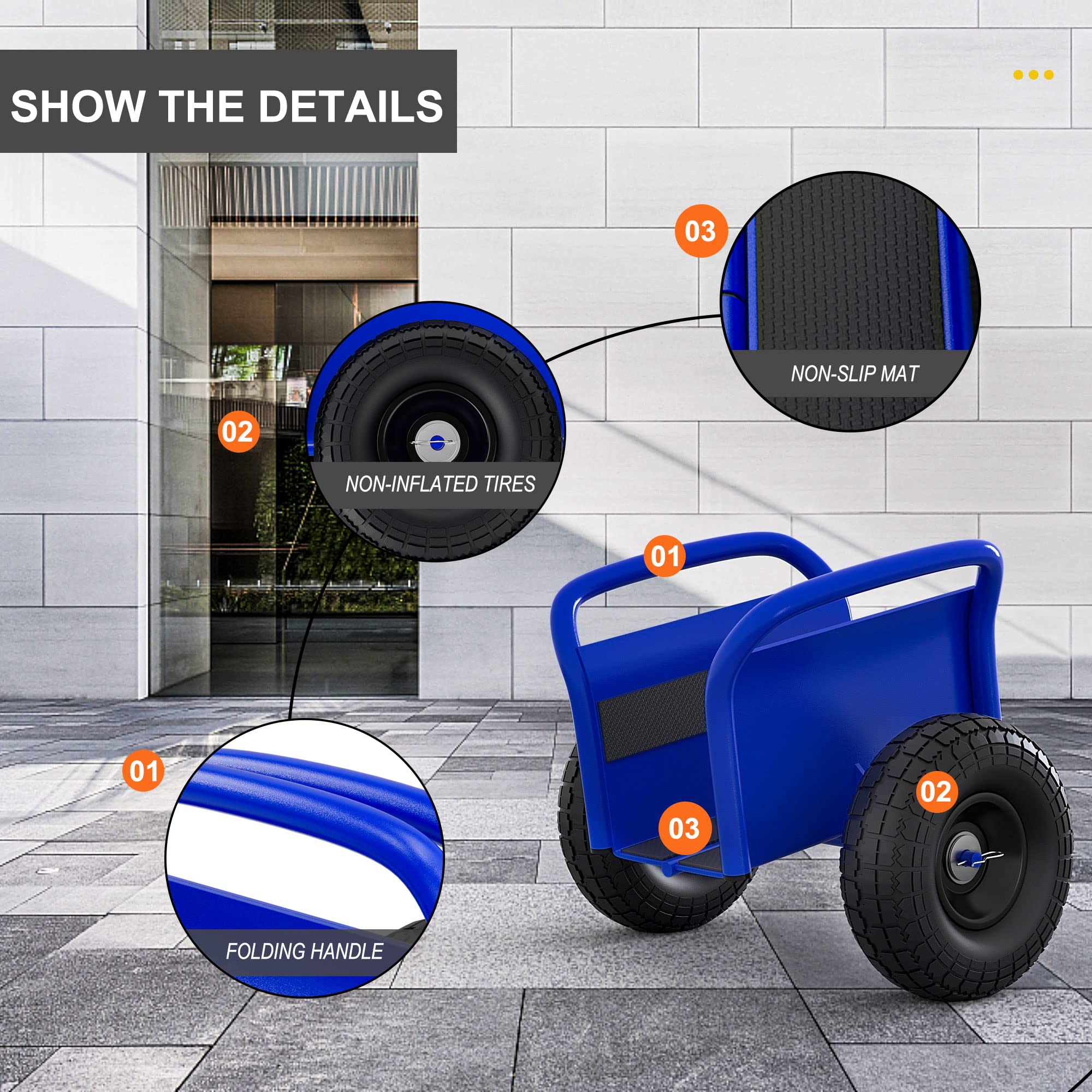 Snapklik.com : Heavy Duty Panel Dolly Slab Dolly