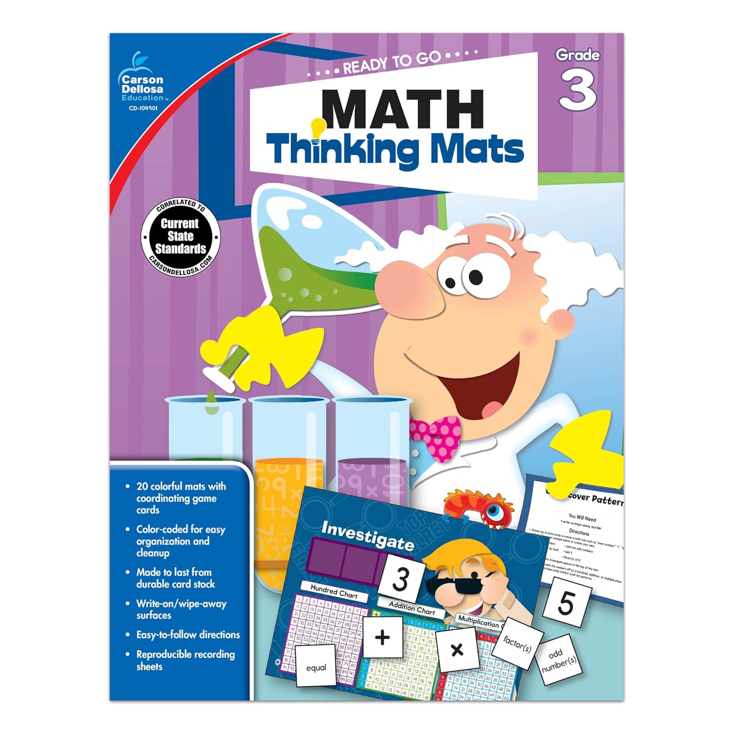 Amazon.com: Math Thinking Mats, Grade 3 (Ready to Go): 9781483830827 ...