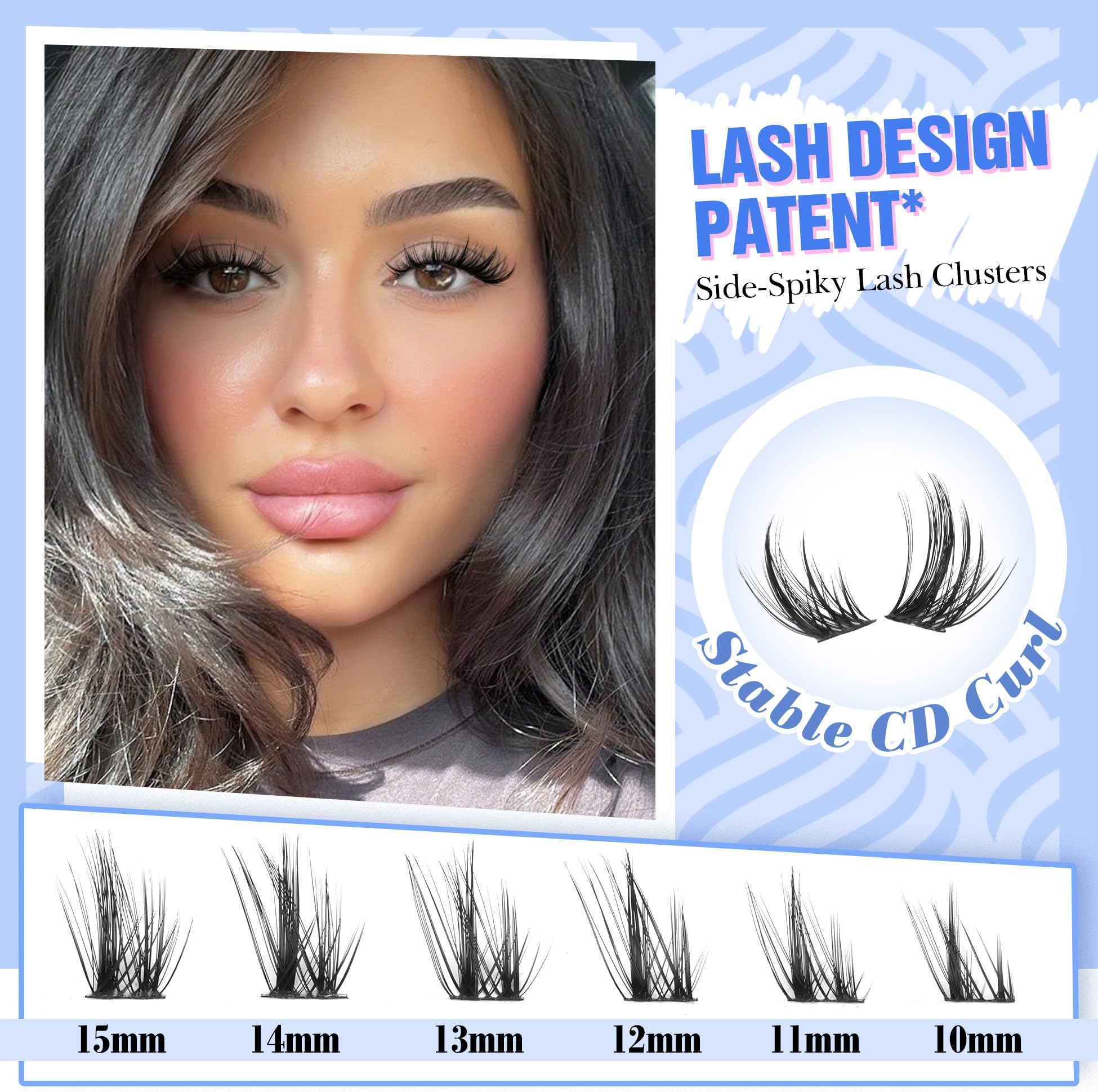 Amazon.com: Manga Lash Clusters Spiky Cluster Eyelash Extensions Cat ...