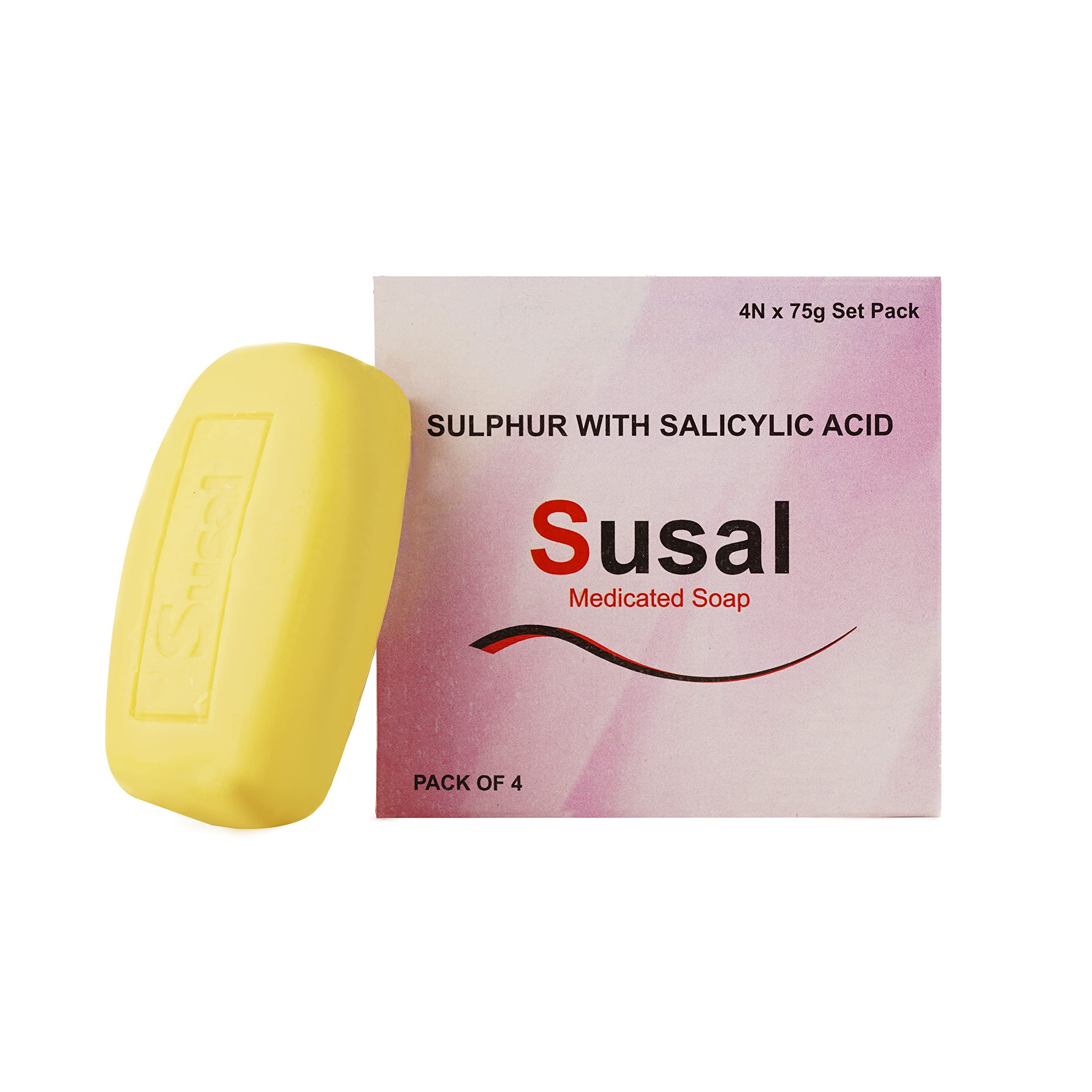Buy Susal Anti Bacteria & Anti Acne Soap (Pack of 4) | Salicylic ...