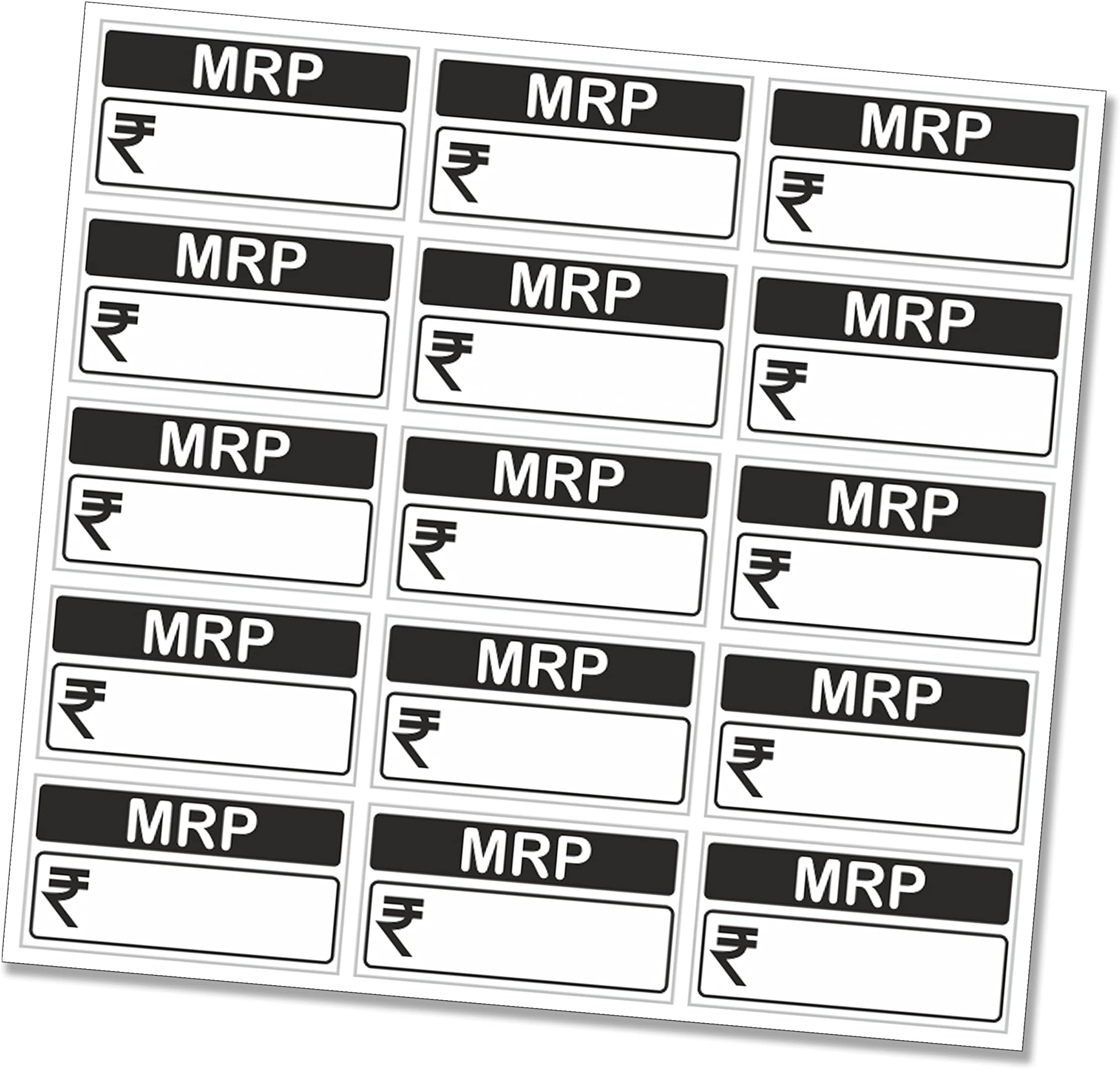 PG Creations MRP Stickers for General Use, Small Size 37x20 mm Paper ...
