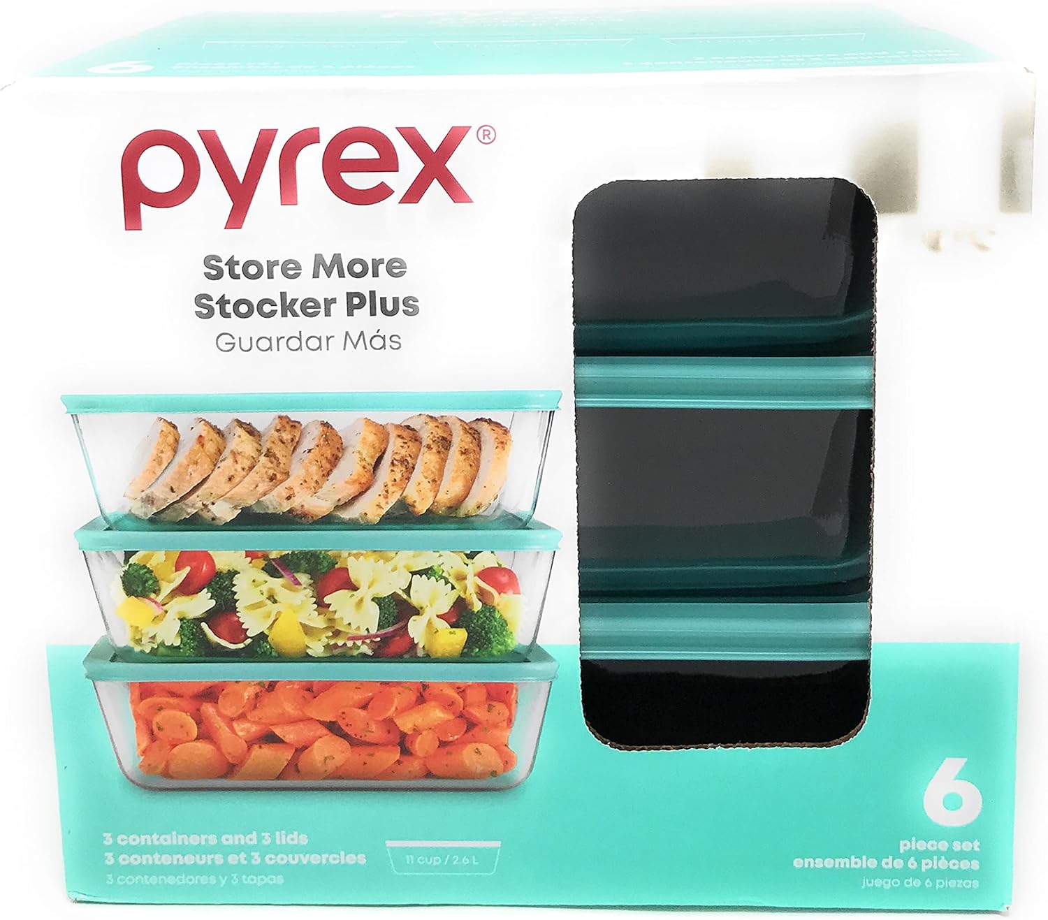 Amazon.com: PYREX Simple Storage Meal Plan Set, 6 CT: Home & Kitchen