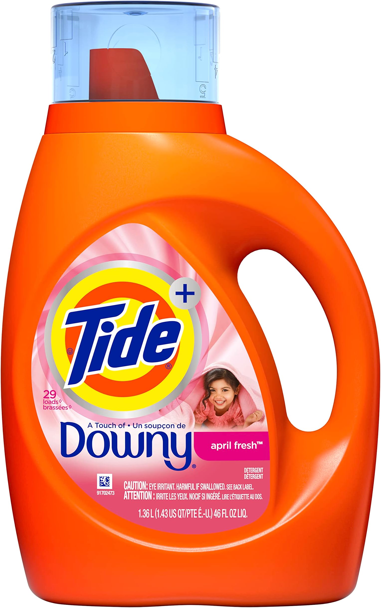 Amazon.com: Tide Plus Downy Laundry Detergent Liquid Soap, April Fresh ...