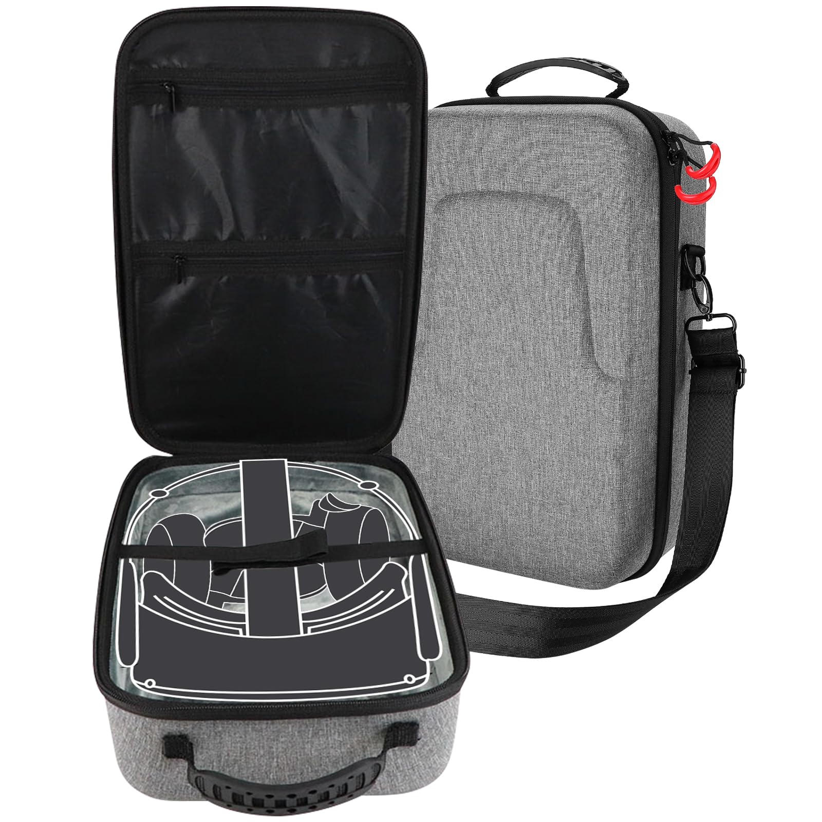 Amazon.com: ProCase Hard Travel Case Compatible for Meta Oculus Quest 2 ...