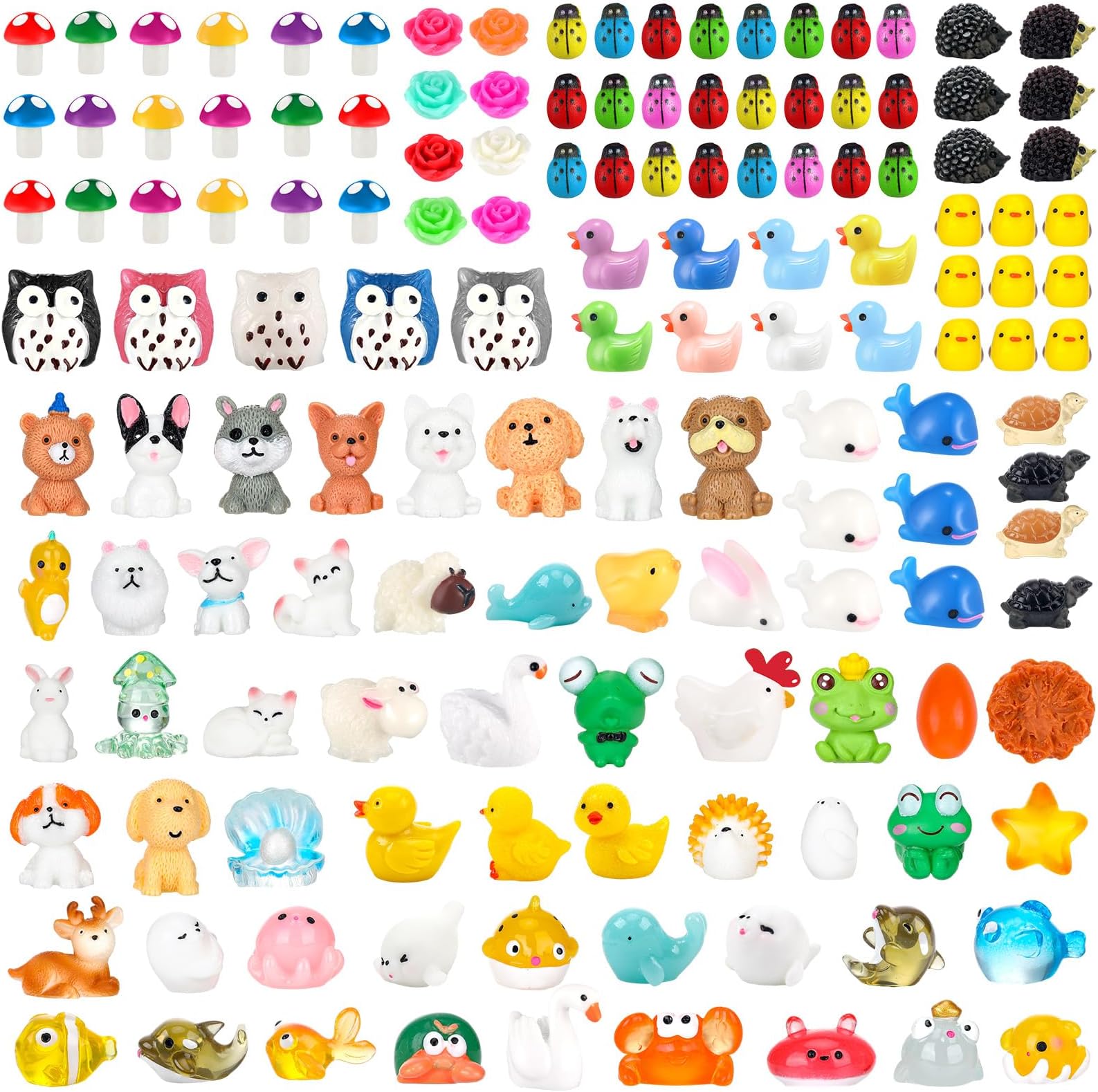 Amazon.com: AWEELON 32Pcs Ocean Themed Mini Resin Axolotl Miniature ...