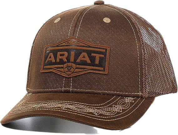 ARIAT Men's Vintage Logo Cap, Brown at Amazon Men’s Clothing store