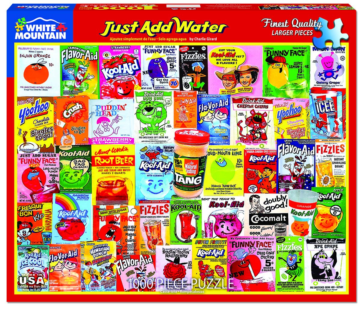 1000 Piece 1950s Soda Fountain Retro Puzzle For Adults White Mountain ...
