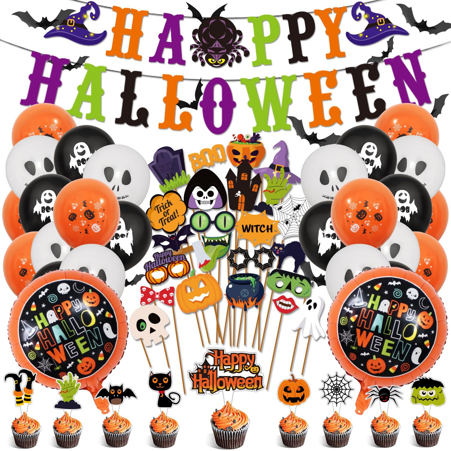 Snapklik.com : Halloween Decorations 38Pcs Halloween Party Decoration ...