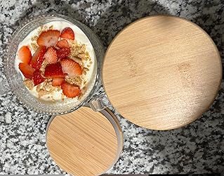 Amazon.com: MHDCLY Overnight Oats Containers with Lids,16oz Overnight Oats Jars 4 Pack, Oatmeal ...