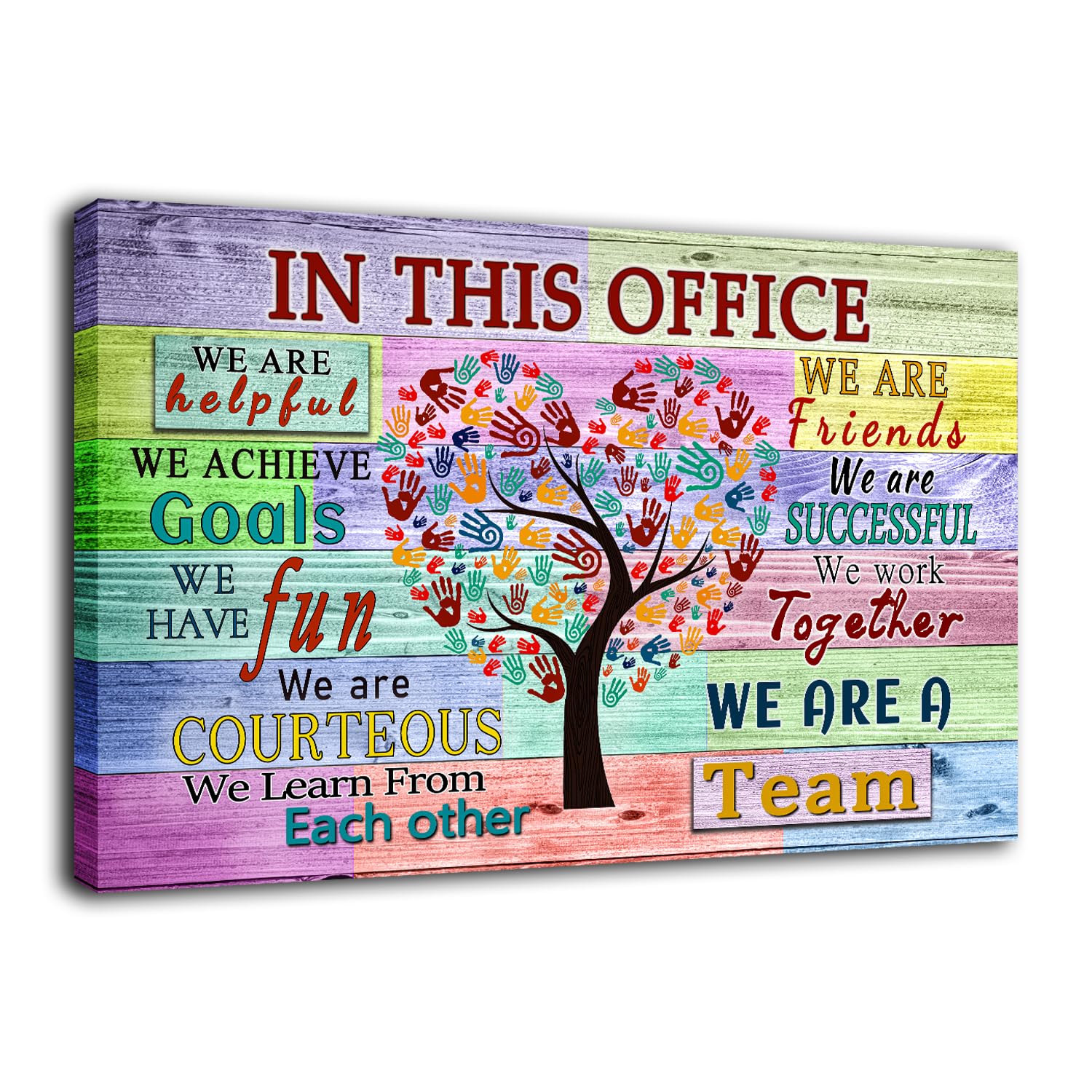 Amazon.com: WHAOMIOT Inspirational Wall Art Poster - Positive Office ...
