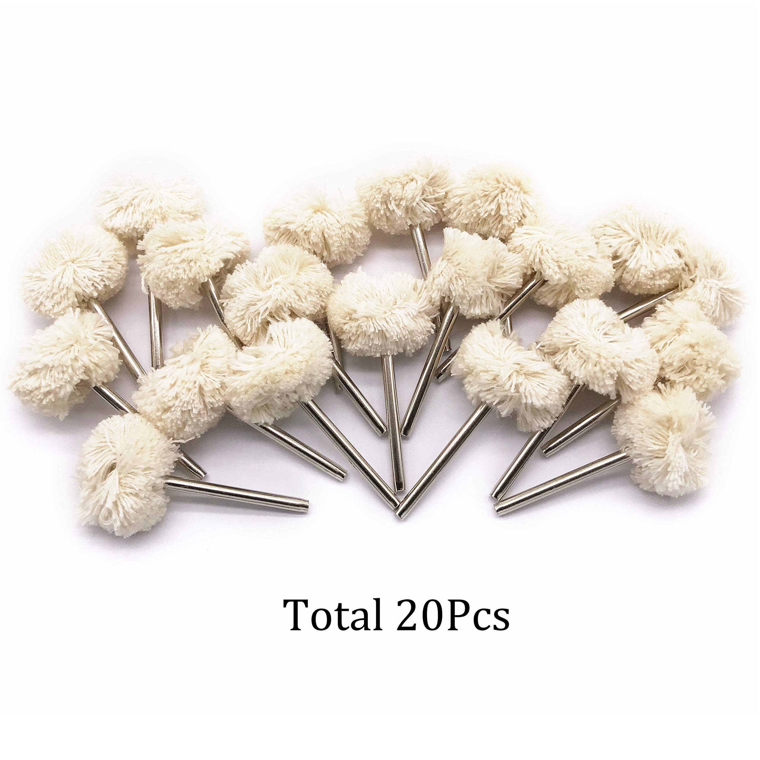 Rotary Tool Polishing Kit FPPO 1Inch Polishing Buffing Wheel Set,Wool ...