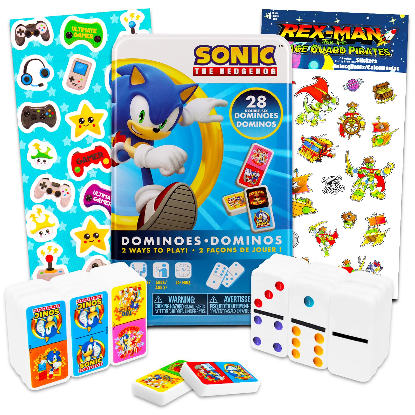 Snapklik.com : Sonic The Hedgehog Dominoes Set Sonic Dominos Board Game ...