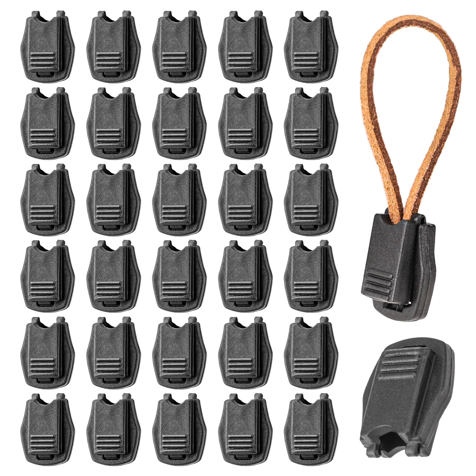 Amazon.com: 30 Pack Shoe Lace Ends Locks, Zipper Pull Tabs Cord End ...
