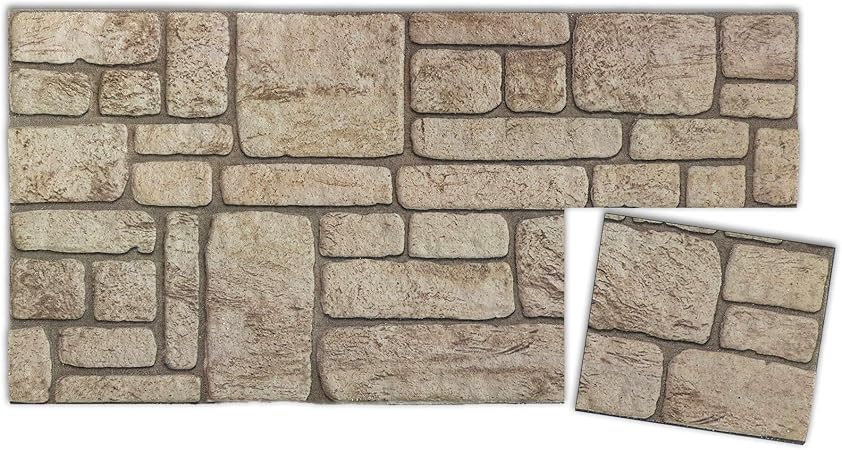 Amazon.com: IZODEKOR 3D Brick Effect Wall Panels - Cladding, Stone Look ...