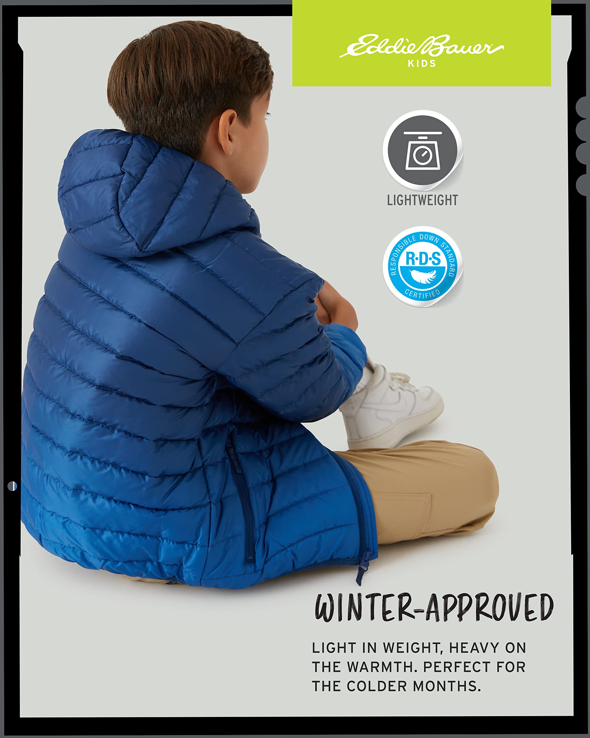 Snapklik.com : Eddie Bauer Boys Jacket - CirrusLite Weather Resistant ...