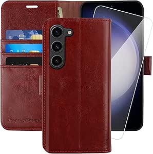 Amazon.com: MONASAY Wallet Case Compatible for Galaxy S23 5G,[RFID Blocking] Flip Folio Leather ...