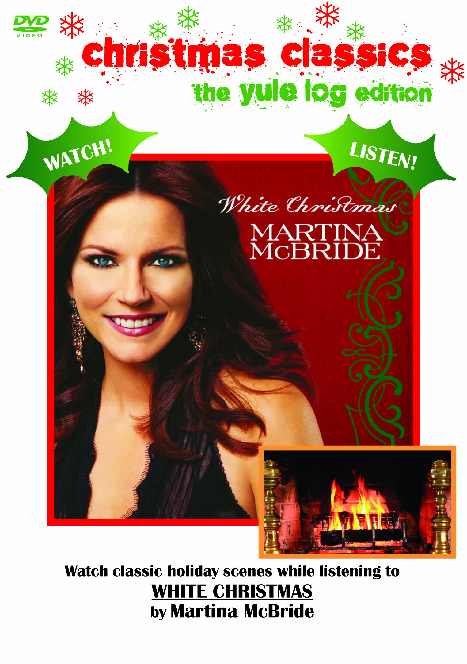 Amazon.co.jp: White Christmas / Yule Log [DVD] : Mcbride, Martina: DVD