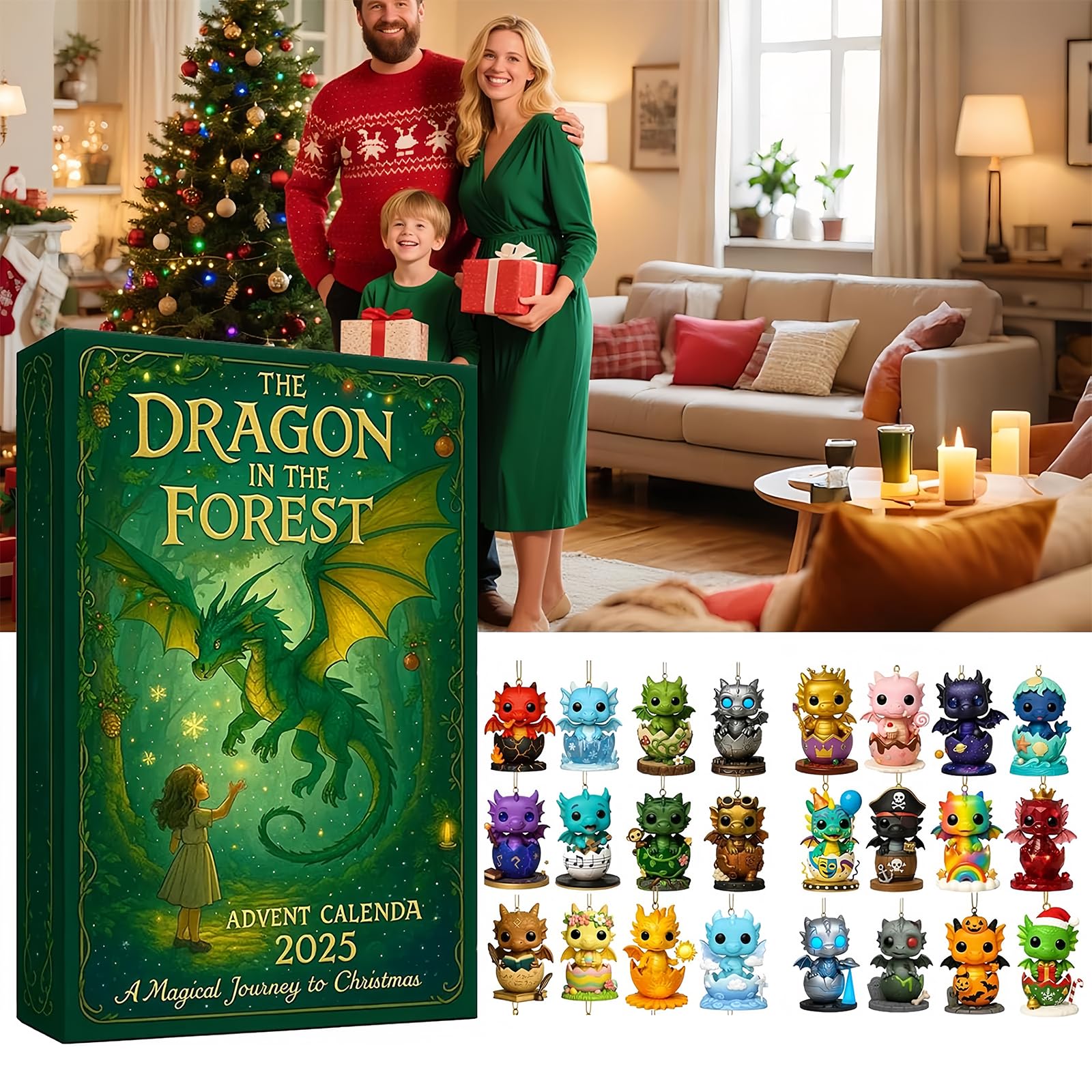 3d Dragon LEJHVAQK Dragon Advent Calendar 2025, Christmas Advent ...