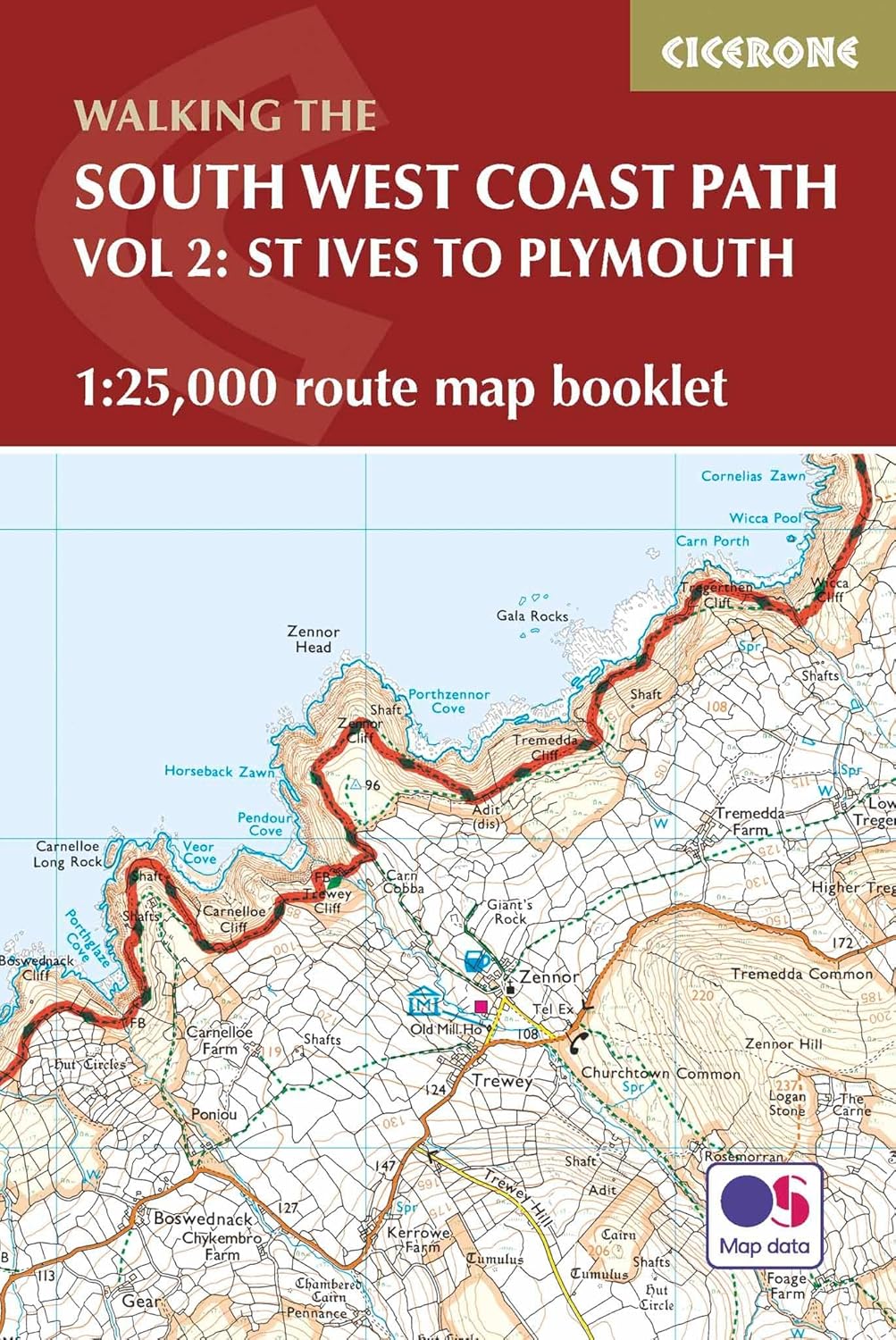 South West Coast Path Map Booklet - Vol 2: St Ives to Plymou ...