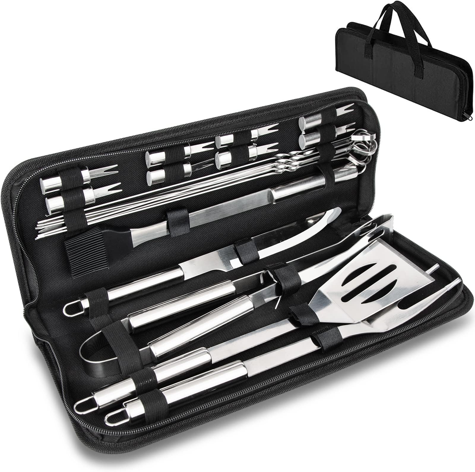 Amazon.com : BBQ Grill Tools Set with Case - 22pcs Barbecue Accessories ...