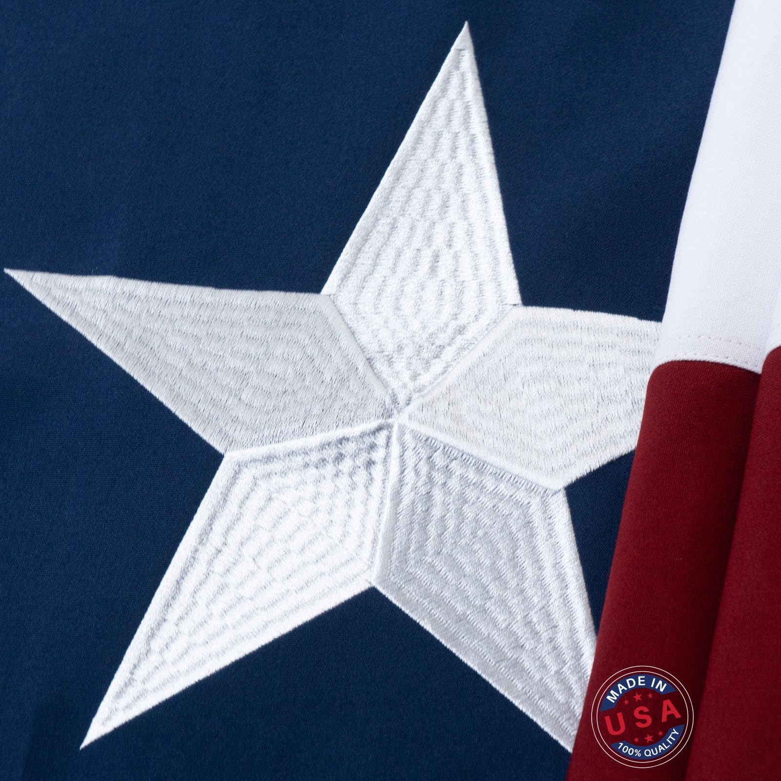 Amazon.com : Homissor 100% Cotton Flag Texas Flag 3x5 Heavy Duty ...