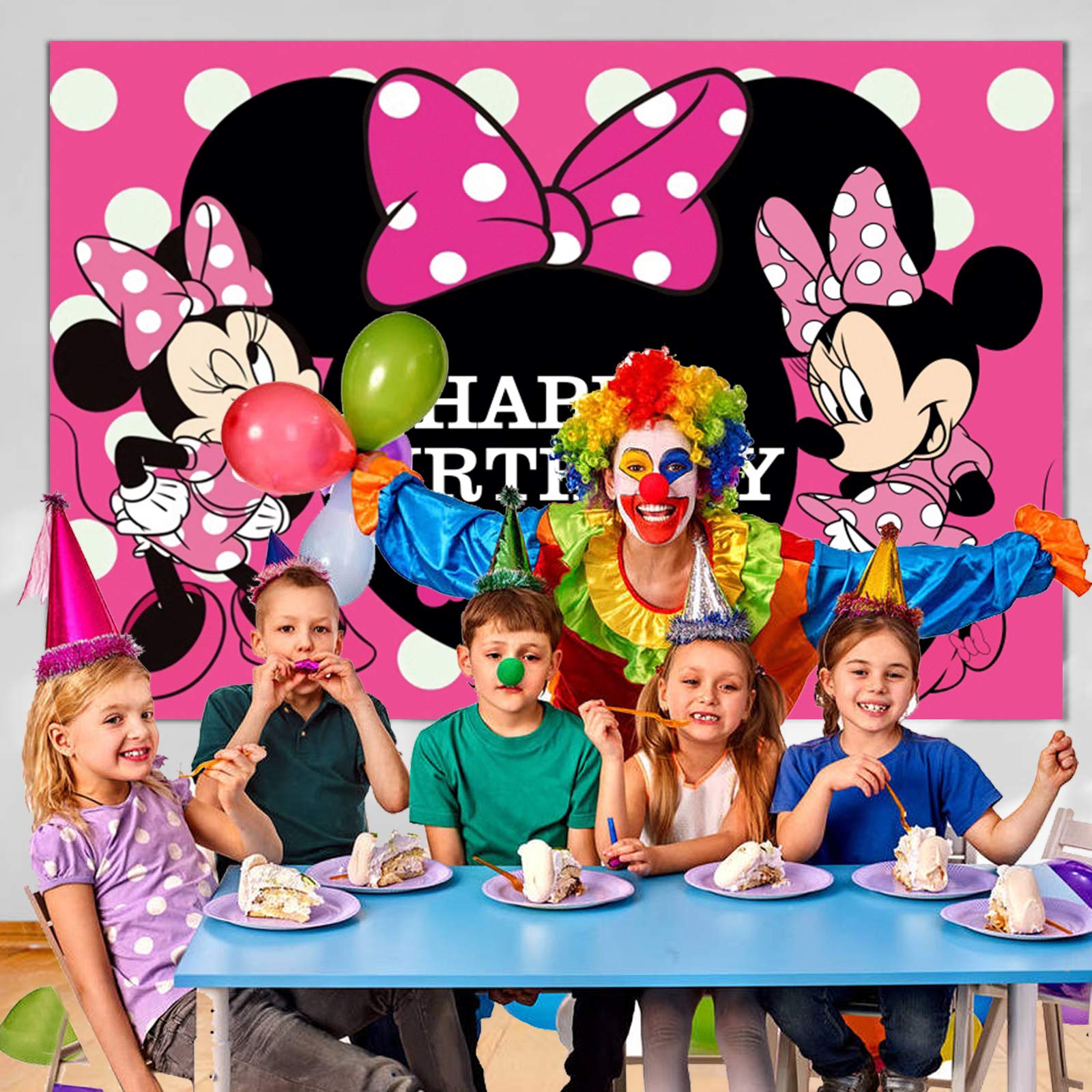 Minnie Mouse Birthday Party Supplies Minnie Mouse Backdrop for Birthday ...