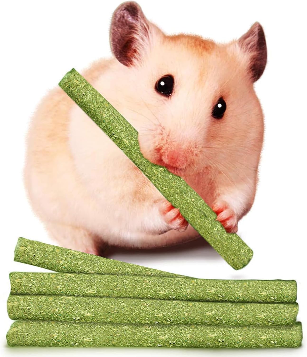 Amazon.com : SunGrow 20 Pcs Timothy Hay Sticks, Bunny Treat for Rabbits, Hamster & Guinea Pig ...