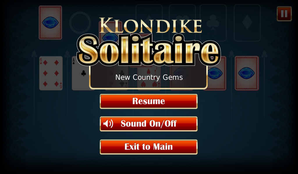 Aplicación Klondike Solitaire: New Country Gems en Amazon Appstore