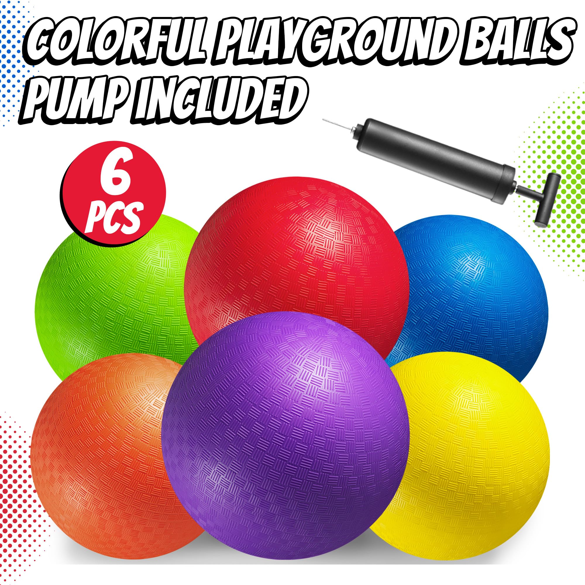 Snapklik.com : Playbolt 7-inch Dodgeballs For Kids & Adults (6 Pack ...