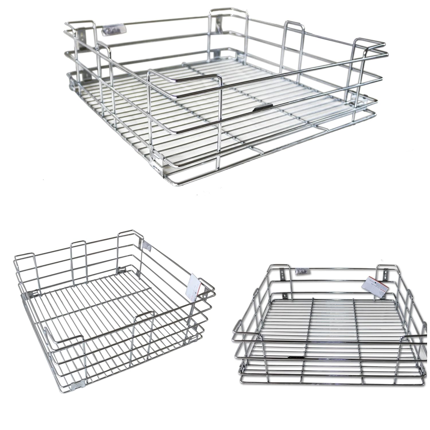 MARK PLUS Stainless Steel Kitchen Basket for Modular Kitchen Drawer ...