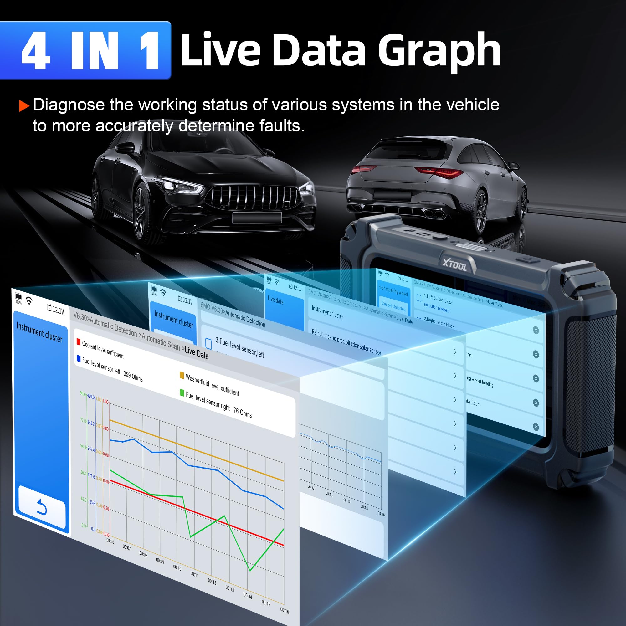 Snapklik.com : XTOOL IP500 OBD2 Scanner For GM, Full System Car ...