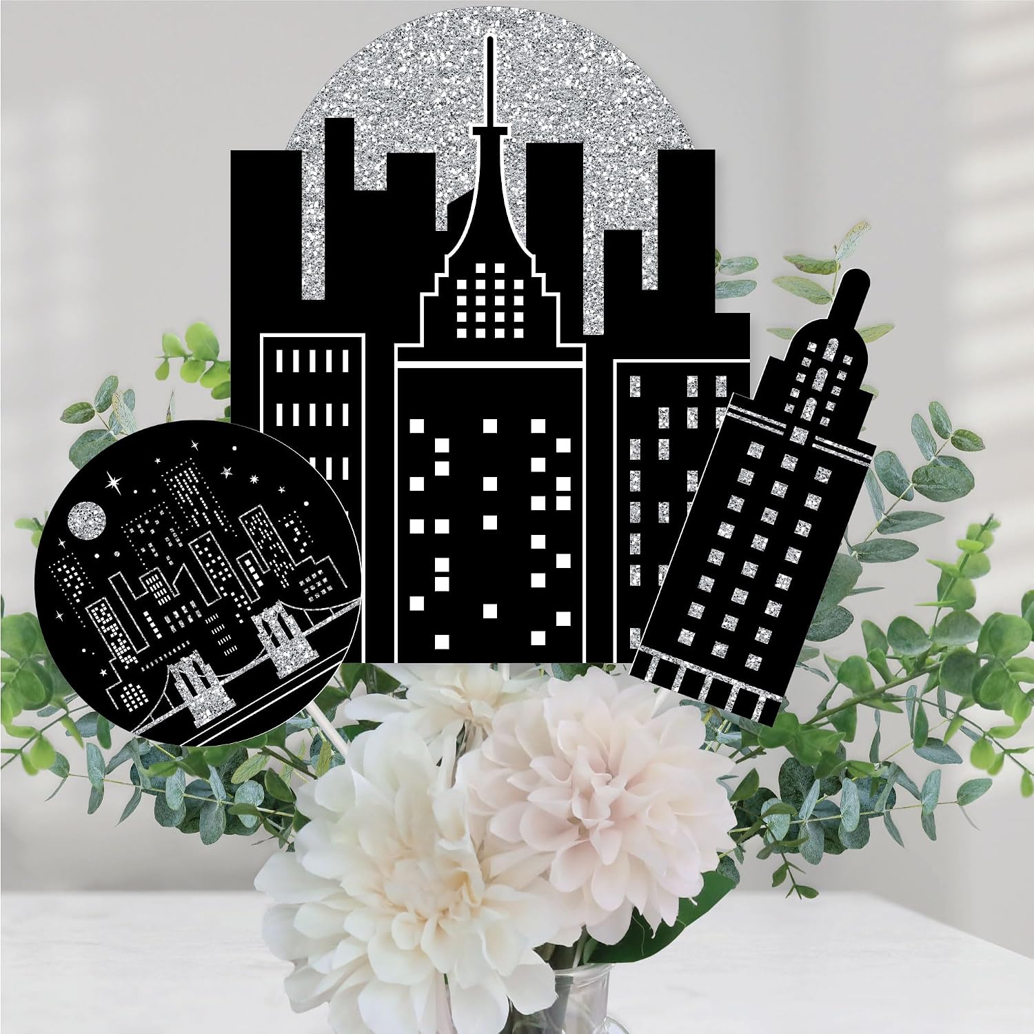 Amazon.com: Big Dot of Happiness Nighttime City Skyline Party ...