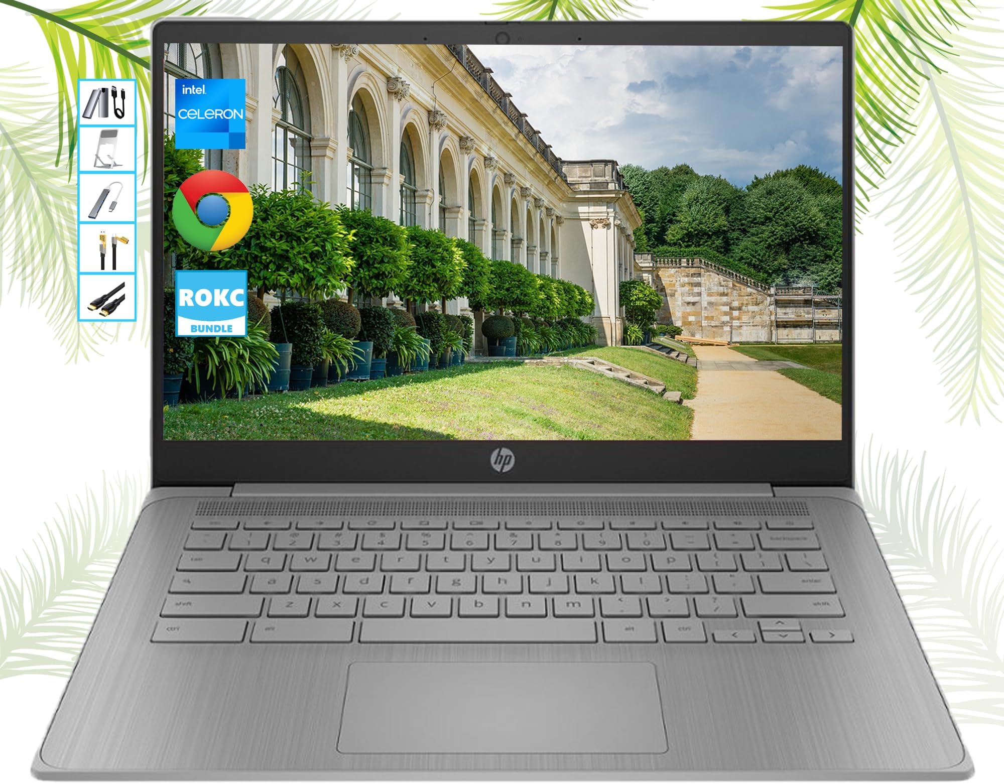 Amazon.com: HP Chromebook with Gemini-AI Chrome OS | 14" HD Display ...