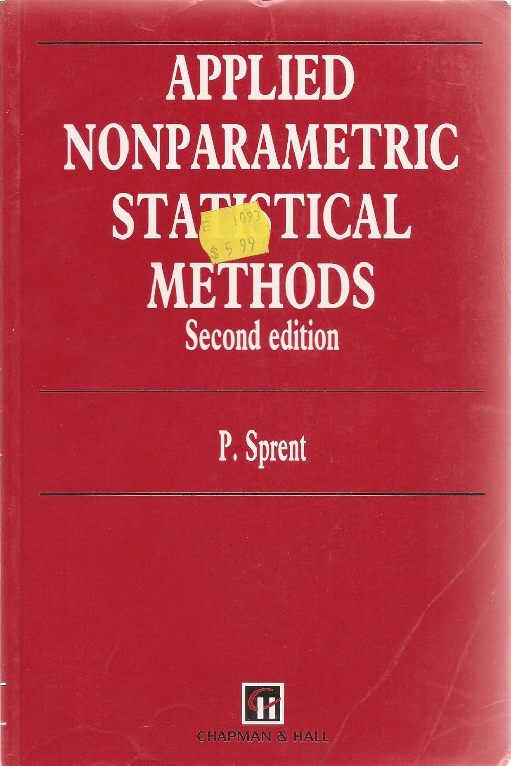 Amazon.com: Applied Non-Parametric Statistical Methods, Second Edition (Chapman & Hall/CRC Texts ...