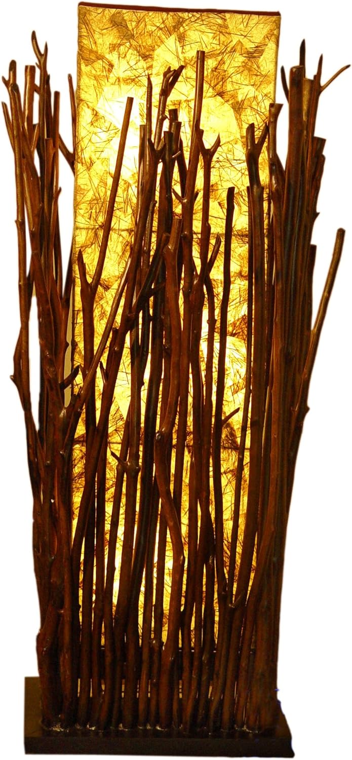 Exclusive Thai Decor Hand Made Teak Wood Table Lamp from Northern ...