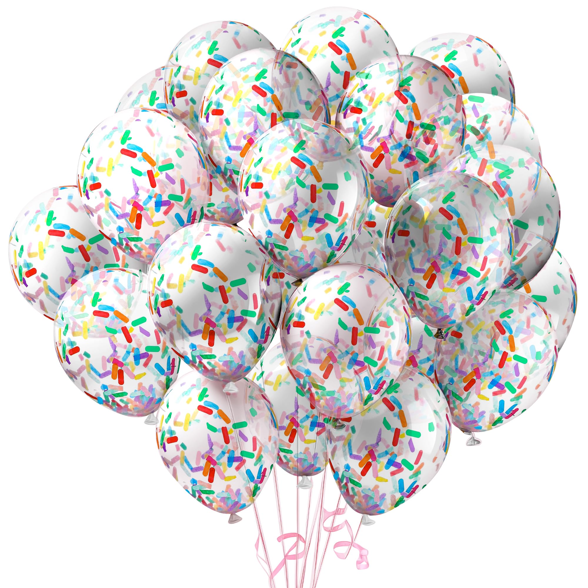 Amazon.com: KatchOn, Multicolor Sprinkle Confetti Balloons Set - 12 ...