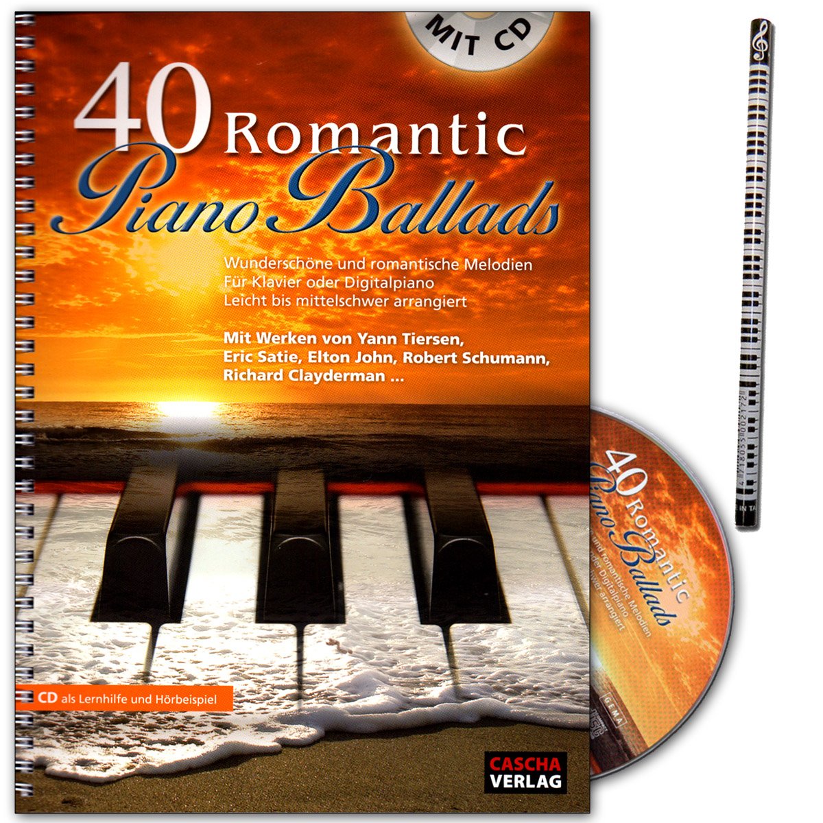 40 Romantic Piano Ballads - wunderschöne und romantische Melodien für ...