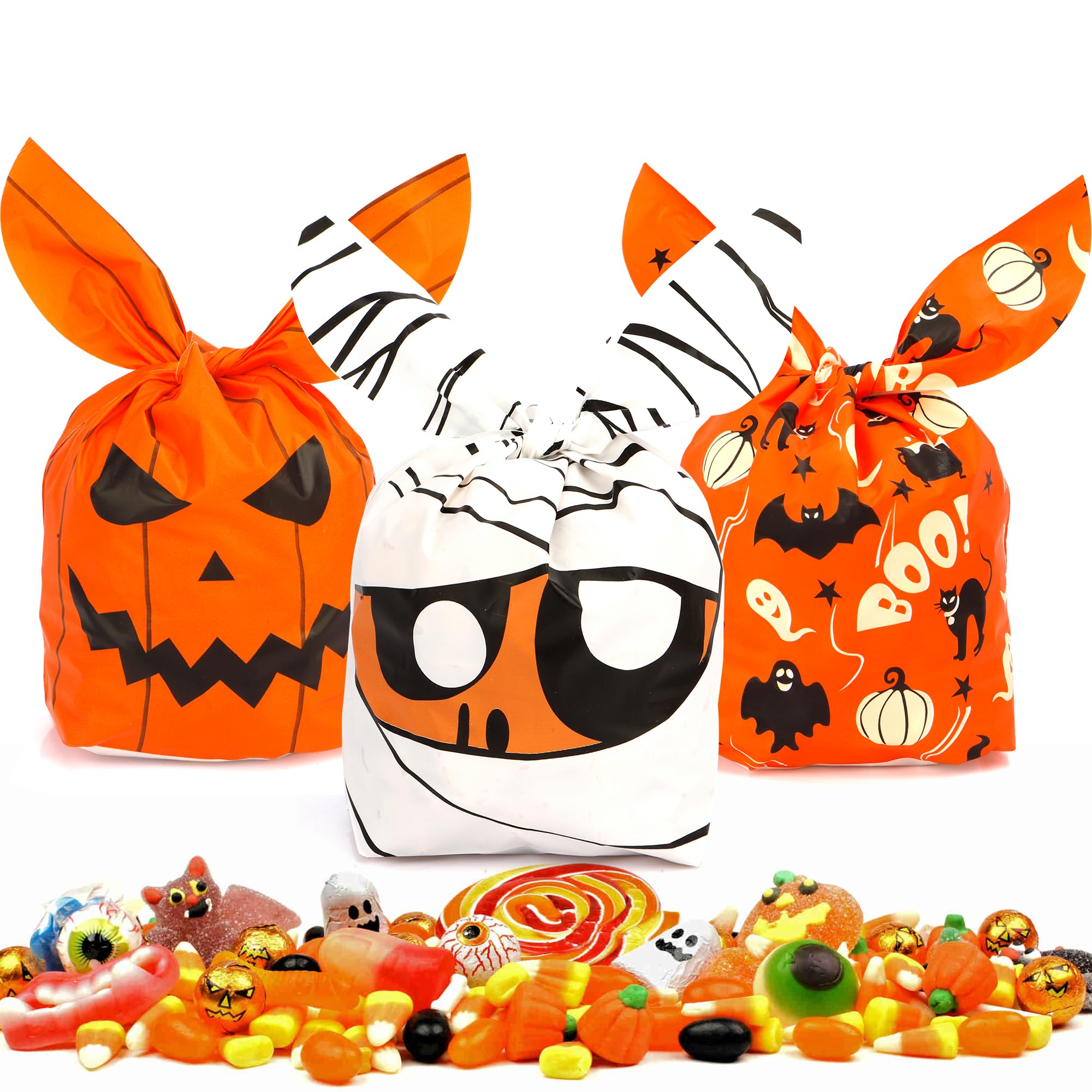 Amazon.com: Halloween Treat Bags, Halloween Candy Bags, Halloween Trick ...